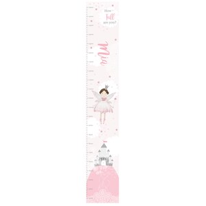 Personalised Fairy Princess Height Chart, Add a Name, Birthday Gift ...