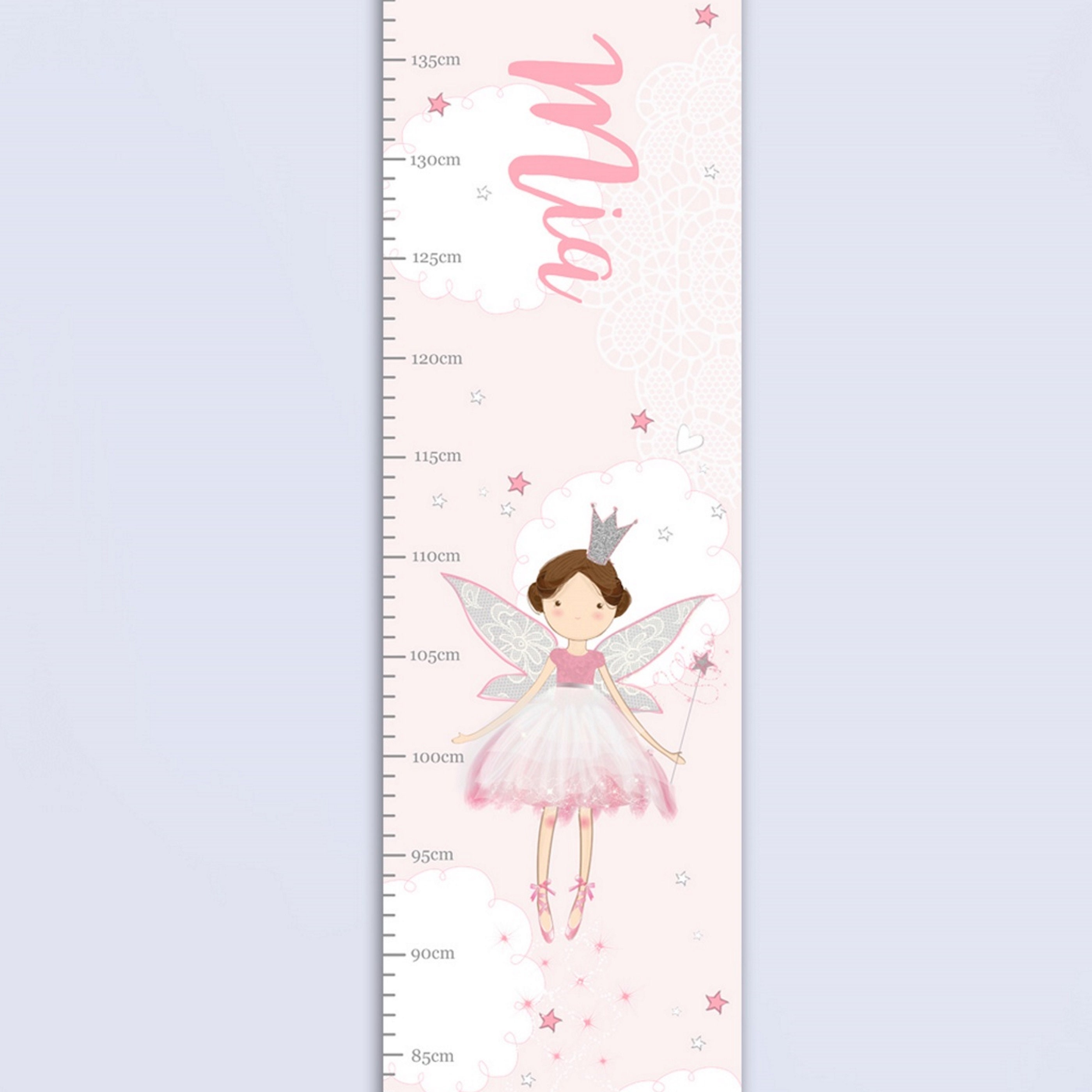 Personalised Fairy Princess Height Chart Add a Name Birthday - Etsy