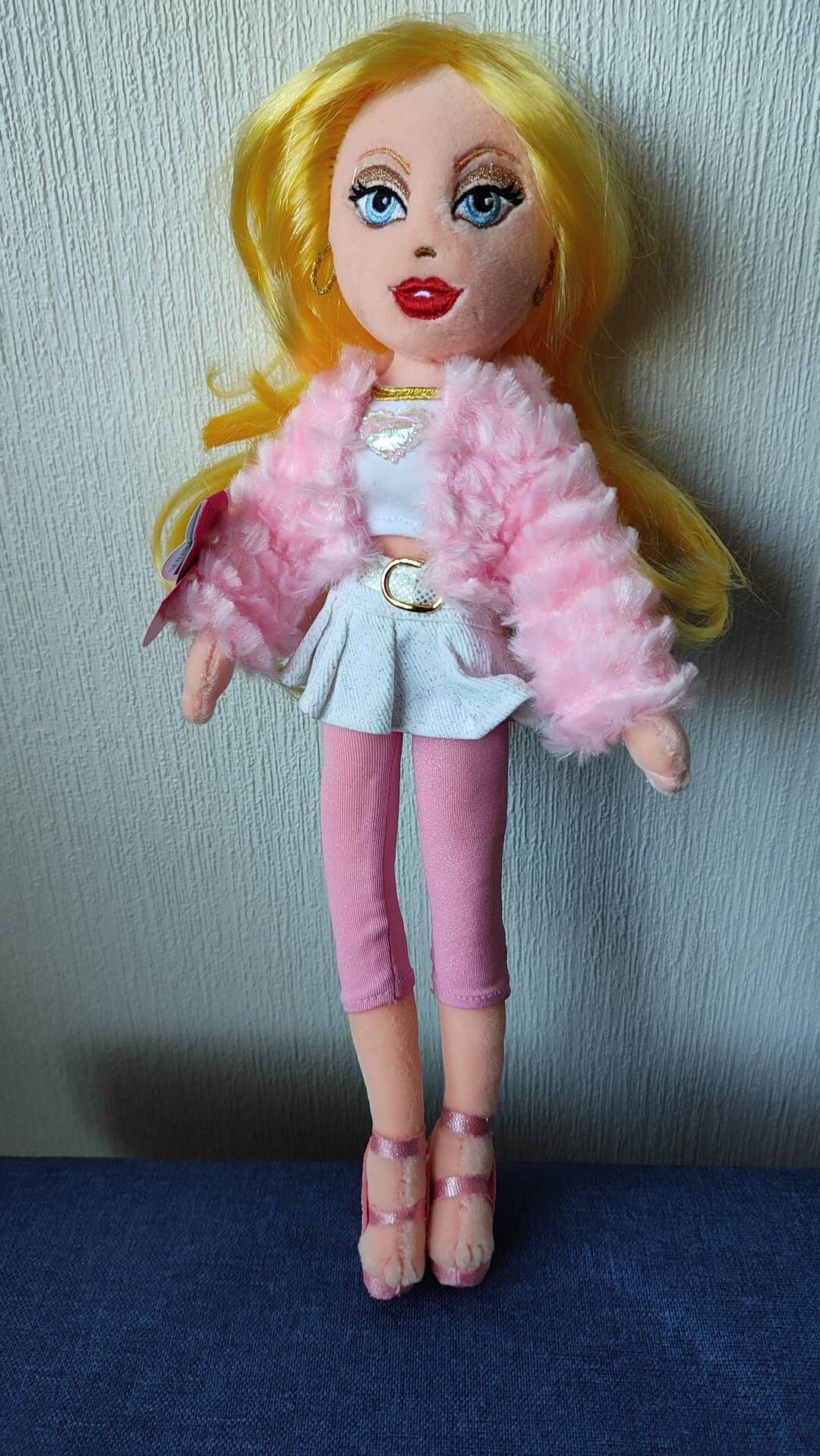 Ty Girlz Lovely Lola Plush Doll Blonde Hair White Skirt - Etsy
