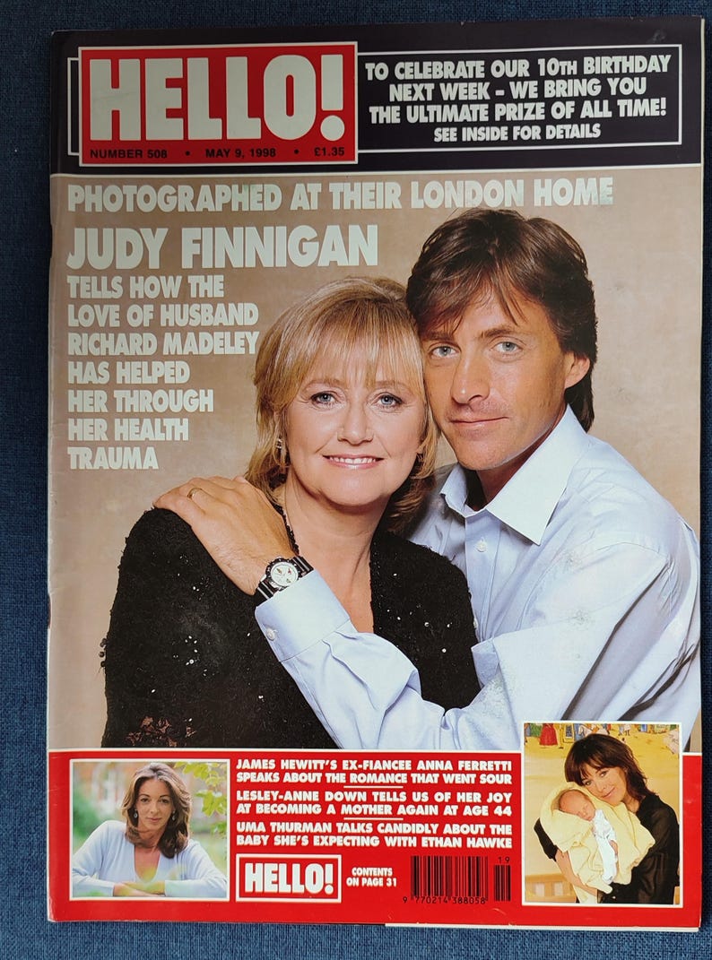 Hello! Magazine Number 508, May 9 1998 - Judy Finnegan, Richard Madeley ...