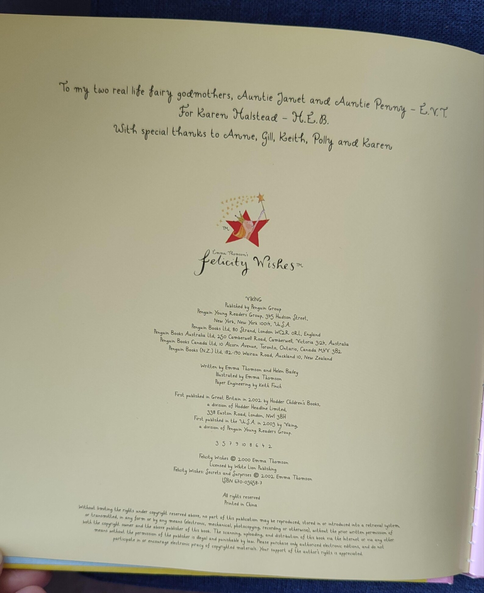 Felicity Wishes, Secrets and Surprises Book by Emma Thomson - Etsy UK