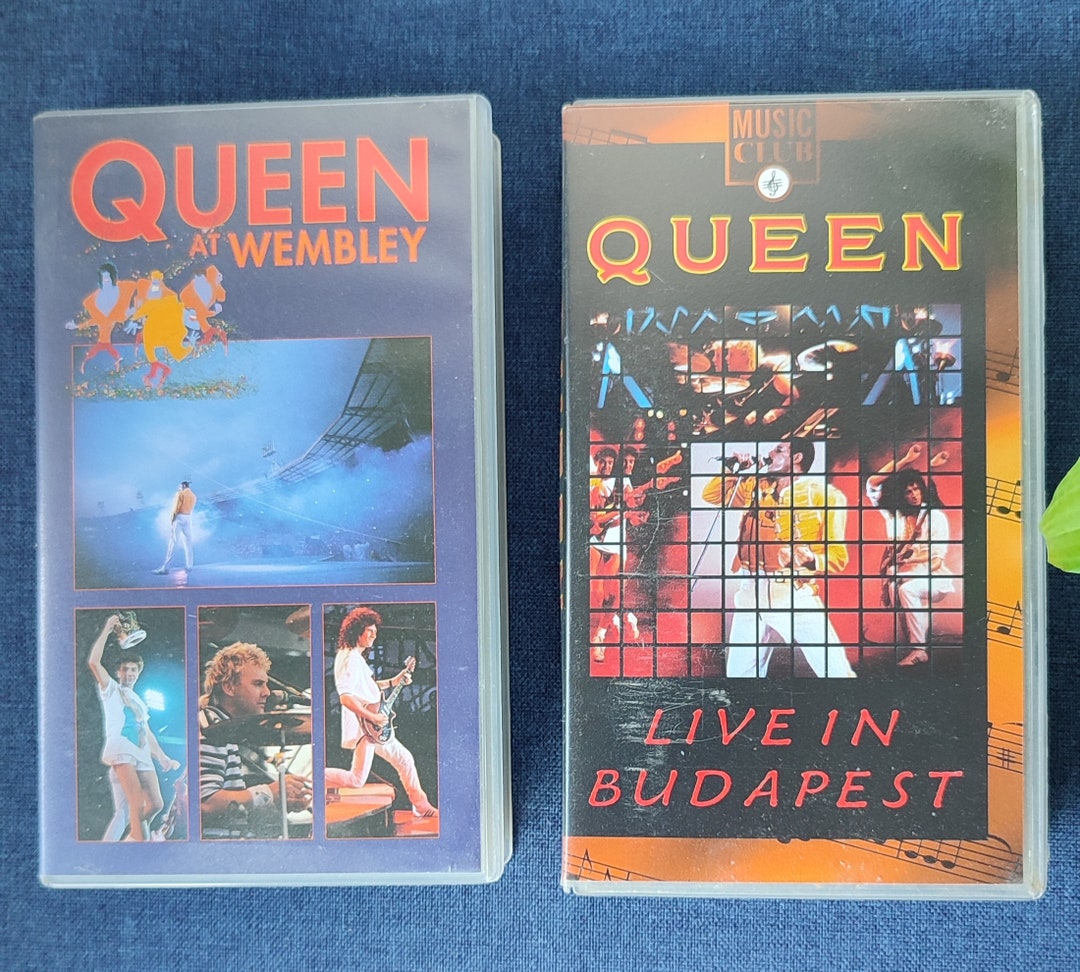Two Queen VHS Videos at Wembley & Live in Budapest - Etsy
