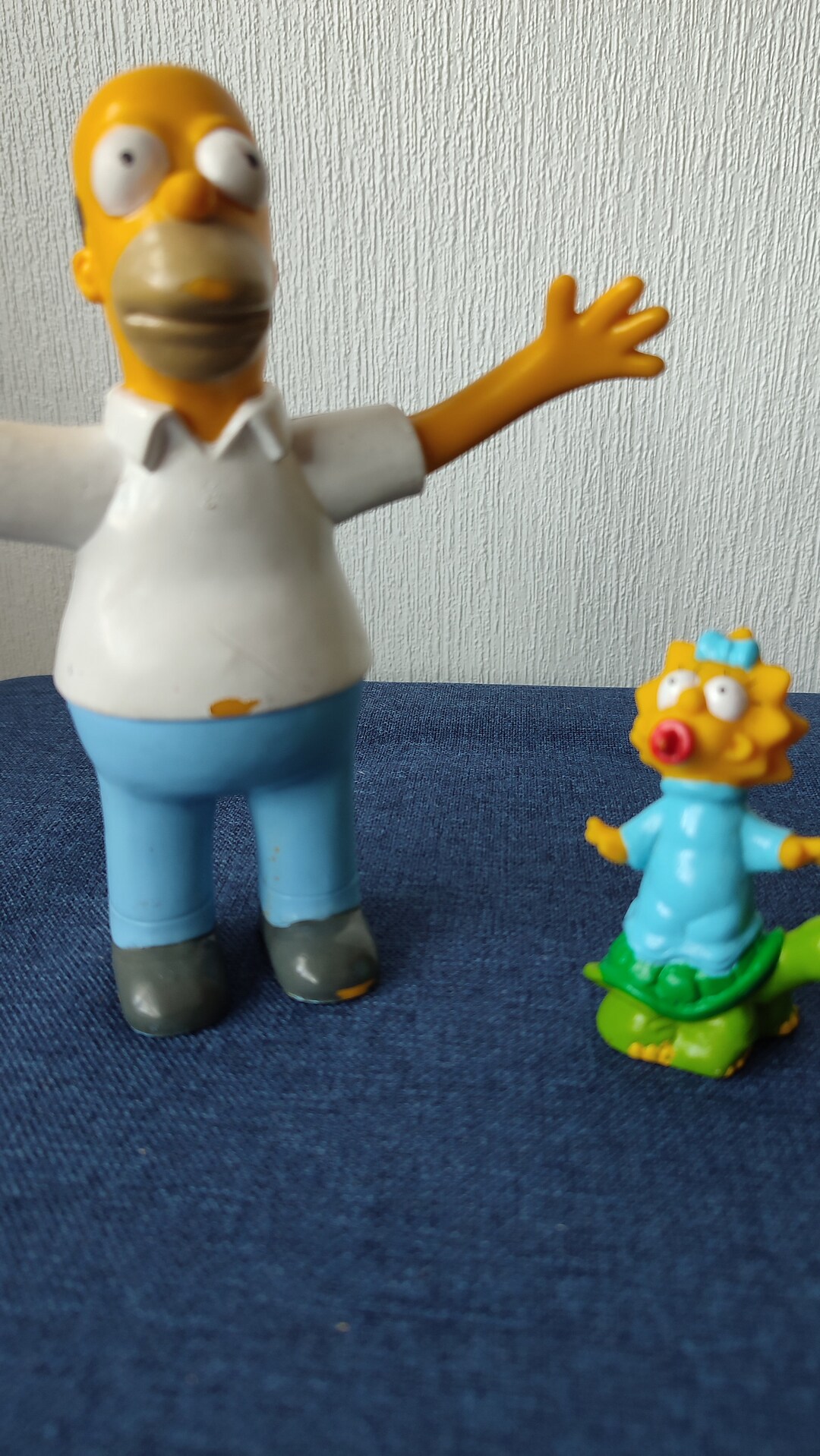 Homer Simpson and Maggie Simpson Bendy Plastic Figures - Etsy UK