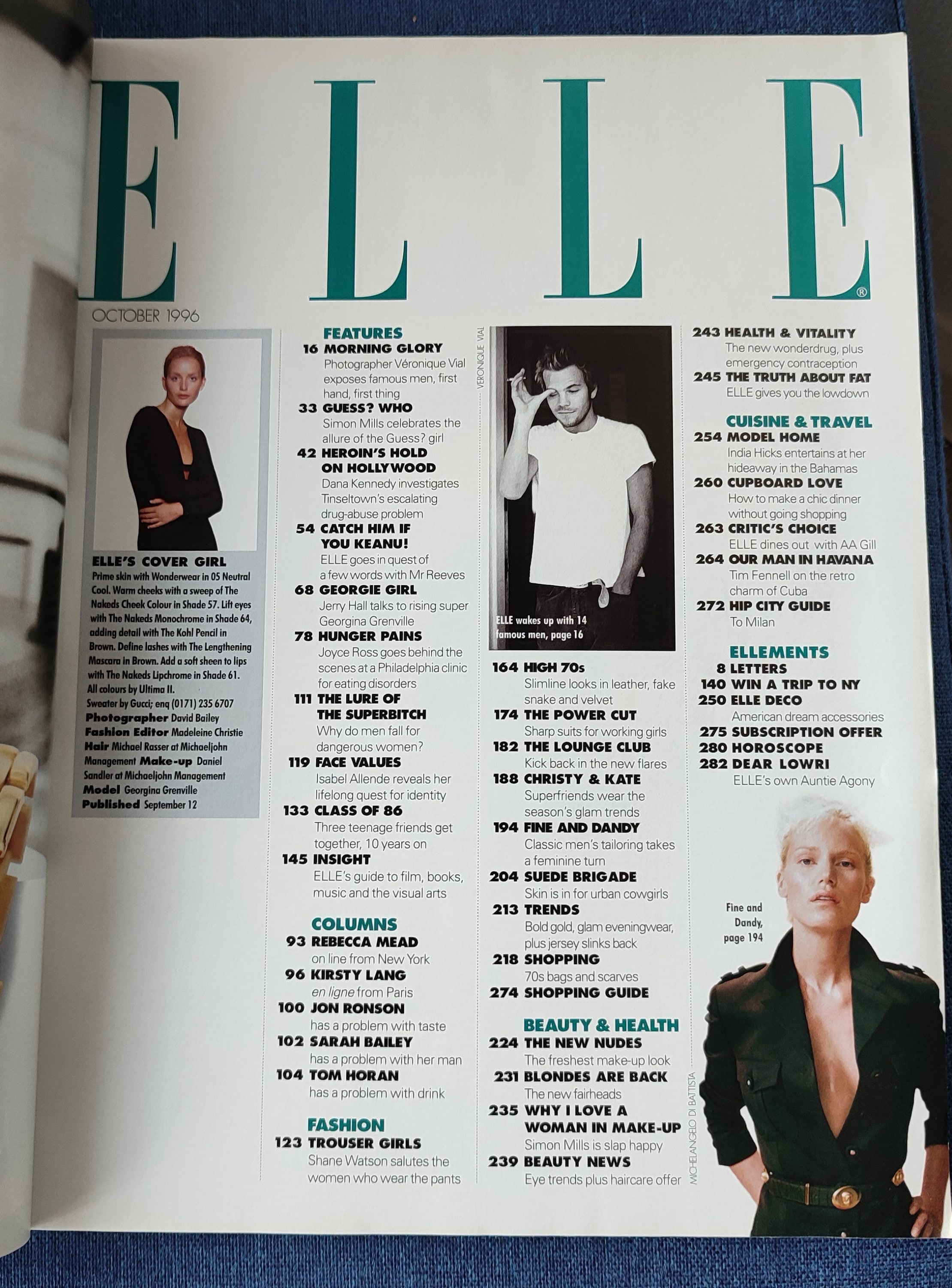 Elle Magazine October 1996 - Etsy UK