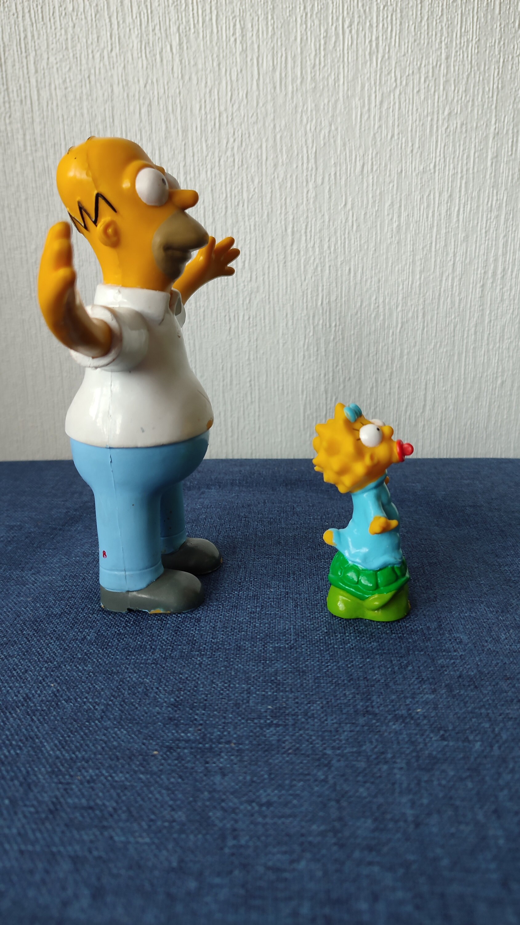 Homer Simpson and Maggie Simpson Bendy Plastic Figures - Etsy UK