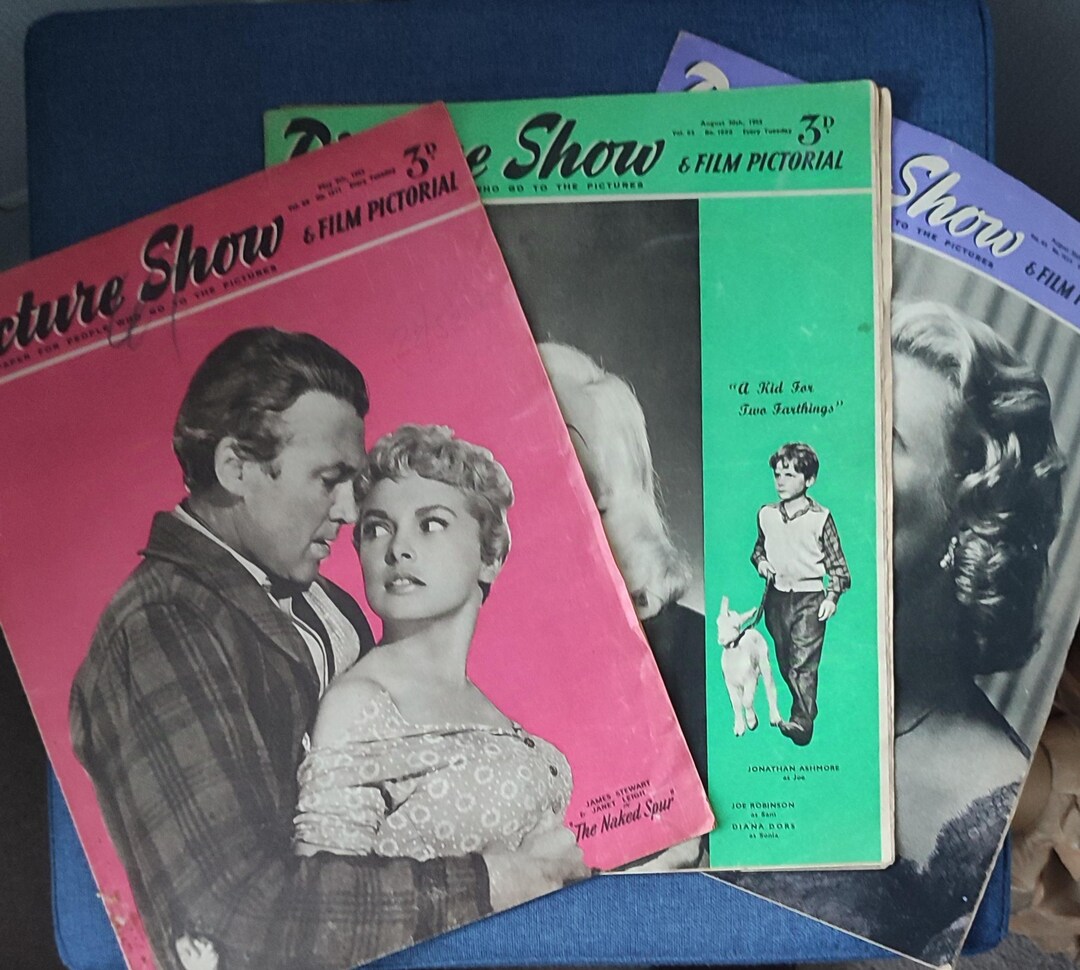 Three 1950s Picture Show & Film Pictorial Magazines - Etsy