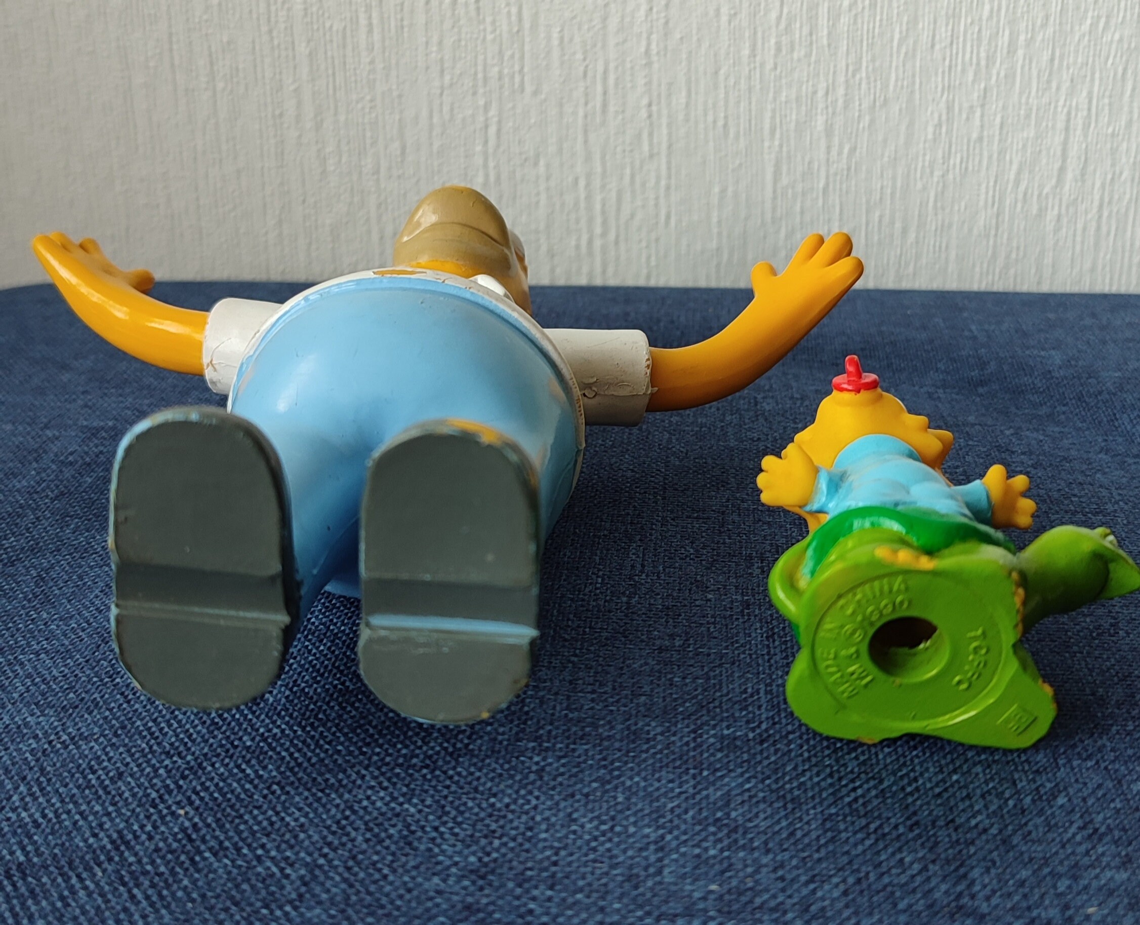 Homer Simpson and Maggie Simpson Bendy Plastic Figures - Etsy UK