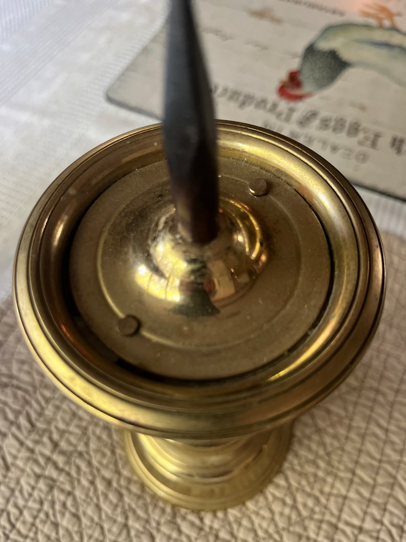 Williamsburg Brass Pillar Spike Candle Holder - Etsy