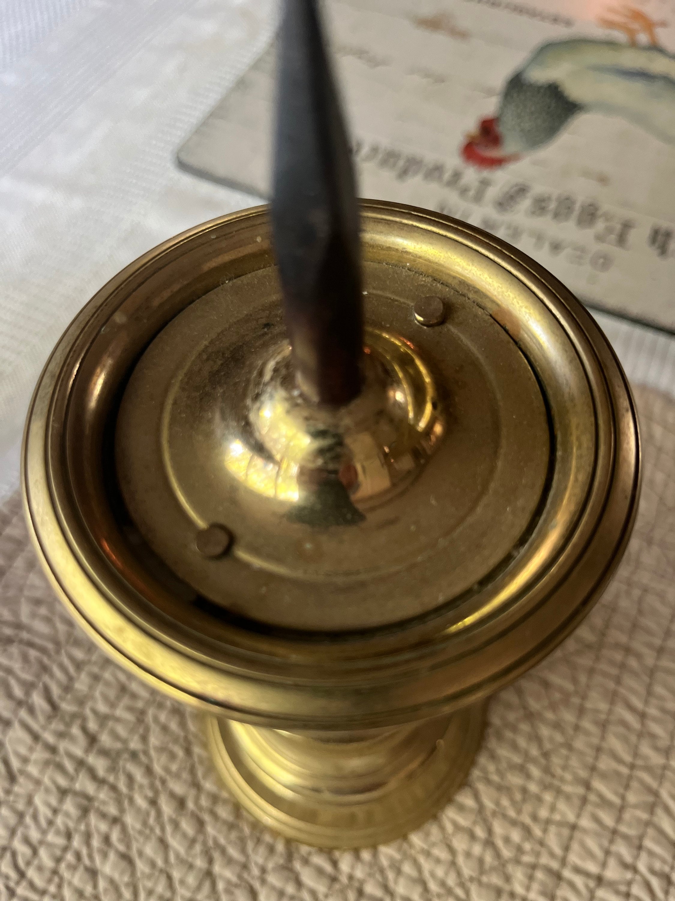 Williamsburg Brass Pillar Spike Candle Holder - Etsy