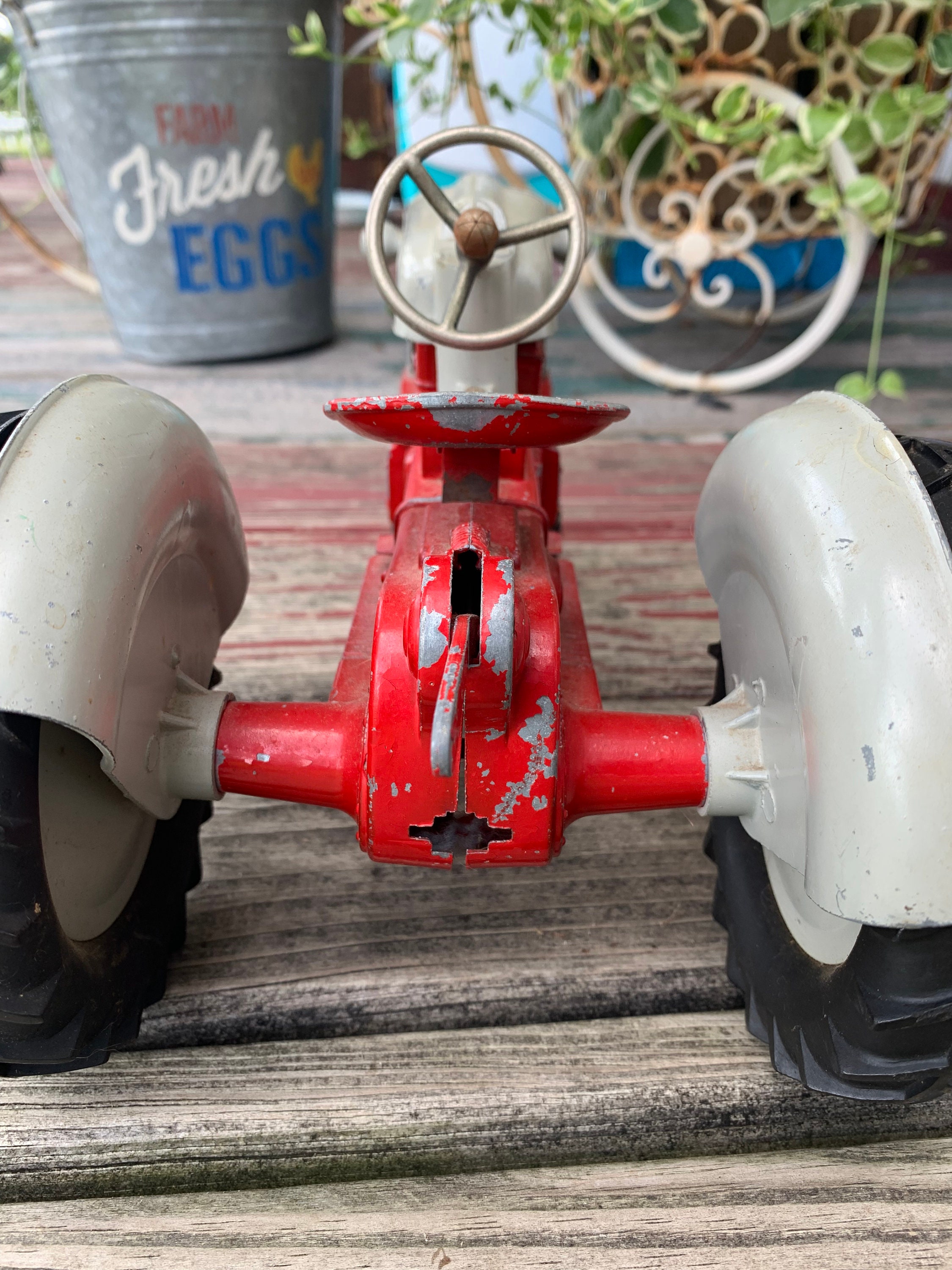 1950’s Hubley Die Cast Farm Tractor - Etsy