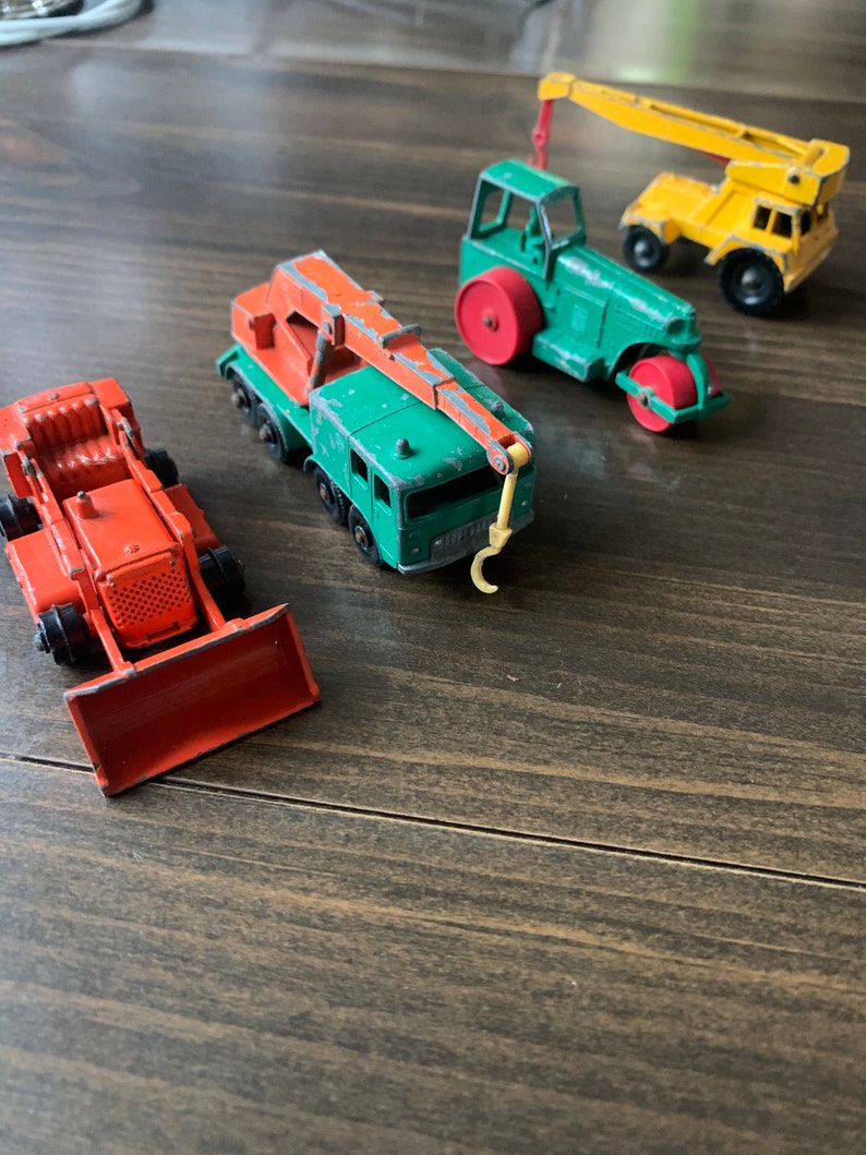 Set of 4 Matchbox Construction Vehicles - Etsy
