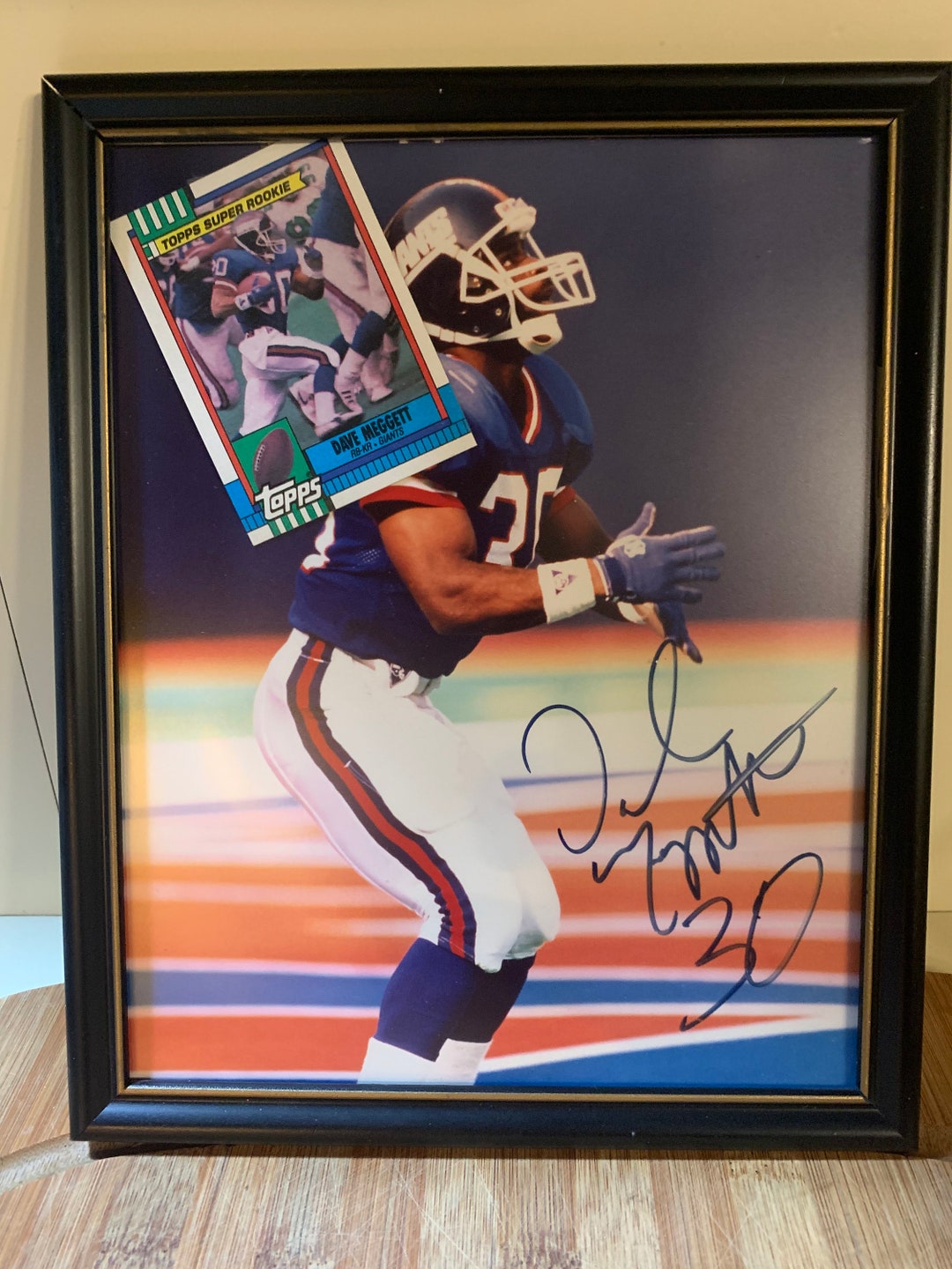 Vintage Dave Meggett Signed Photograph - Etsy