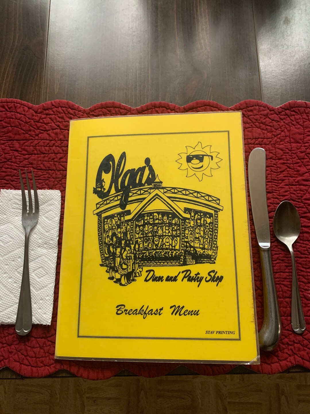 Vintage Olga’s Diner in NJ Breakfast Menu - Etsy