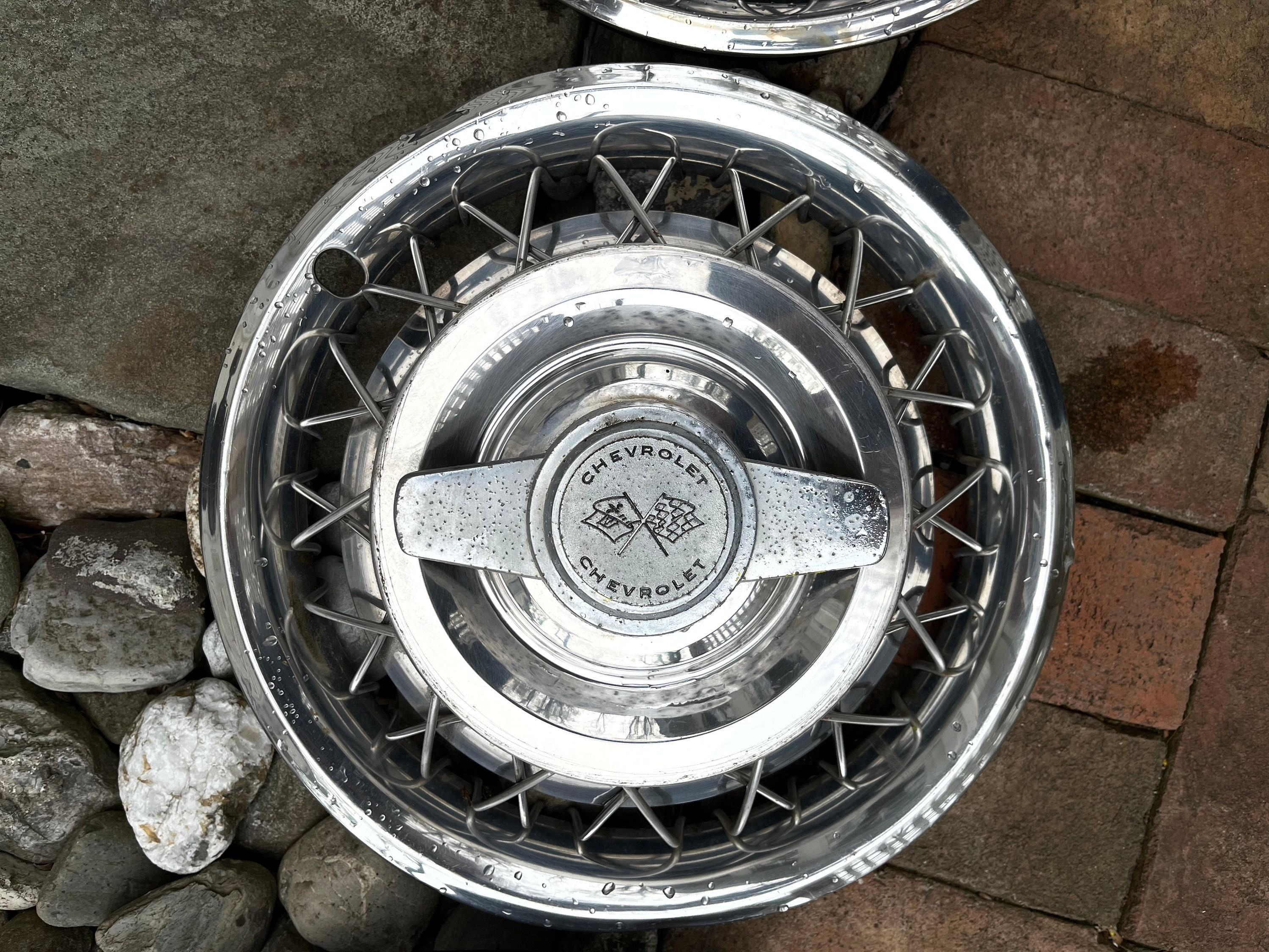 Vintage Corvair Spoke Wheel Hubcaps - Etsy