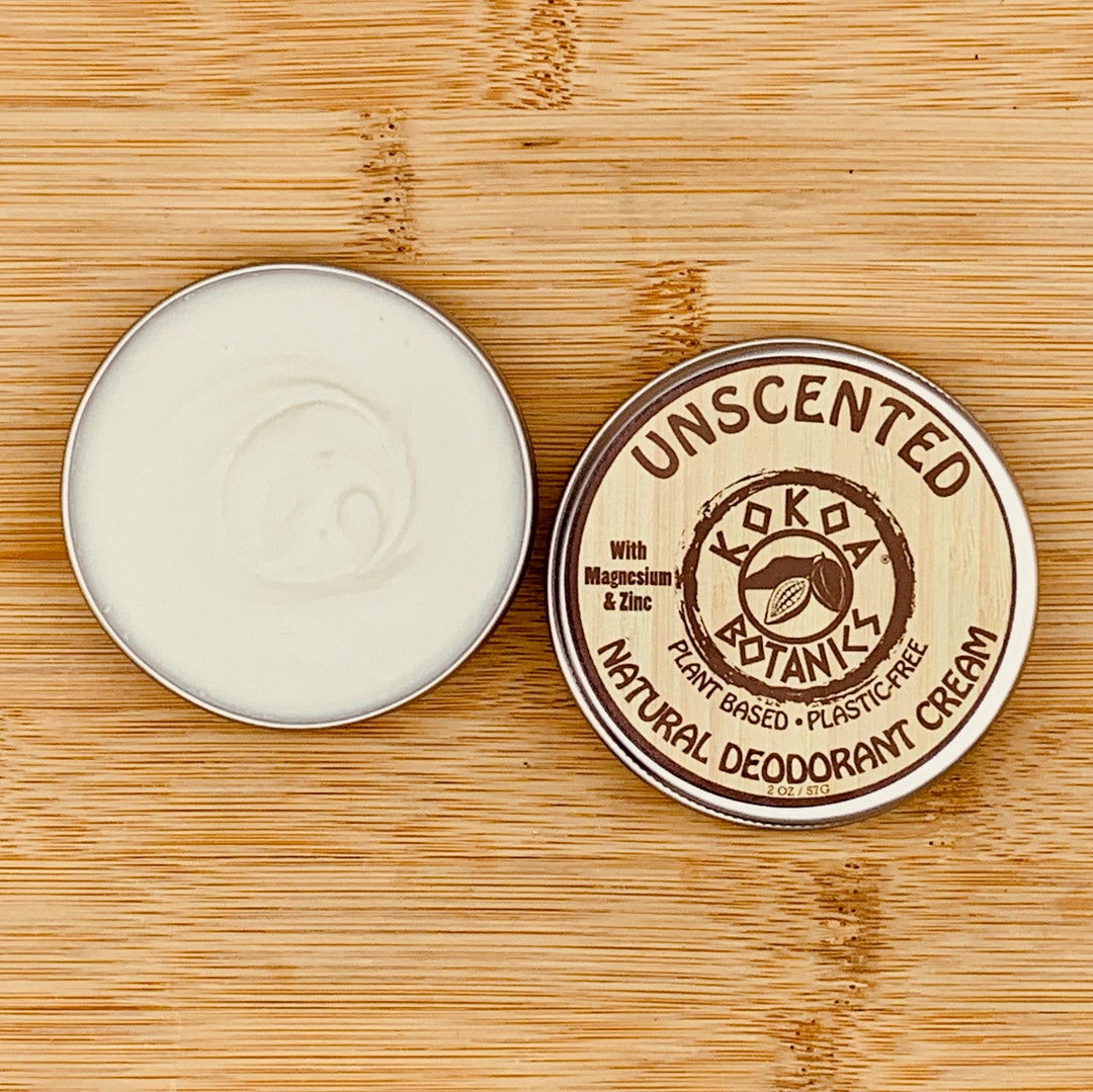 Cream Deodorant Paste – Unscented - Natural & Plastic Free - Detox ...