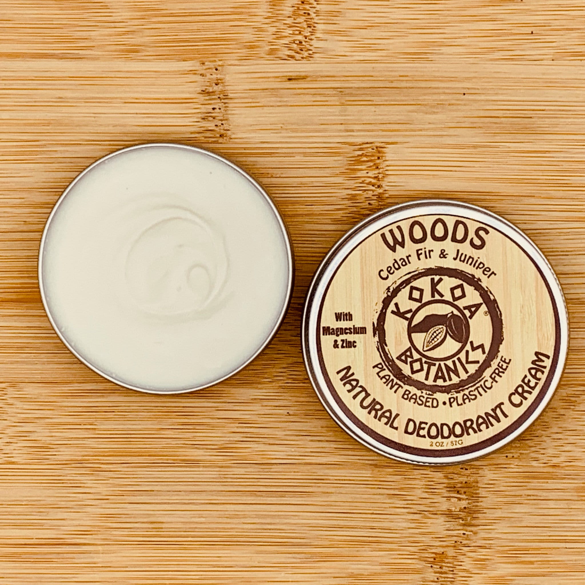 Woods - Natural Deodorant Cream - Sensitive Skin - Etsy