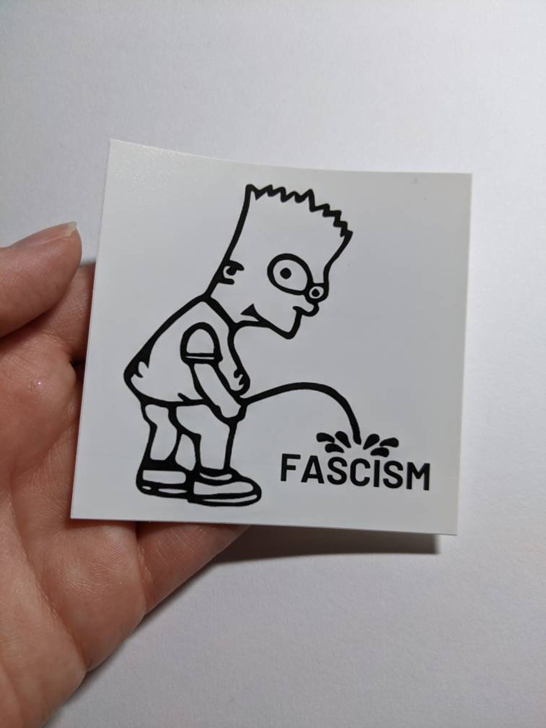 Barto Antifascist Sticker | Antifa Sticker | Bart | Punk Sticker ...