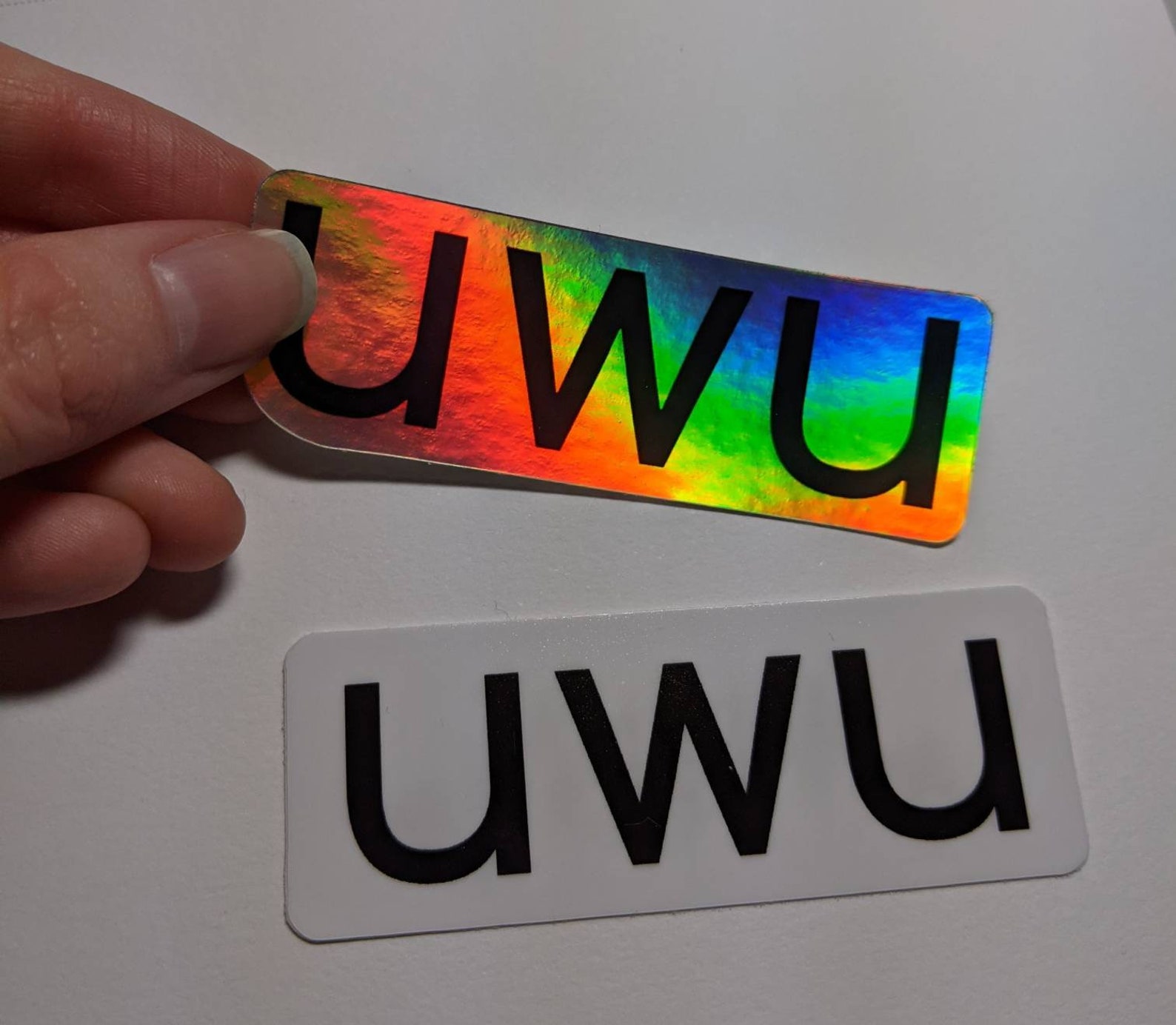 Uwu stickers 2 colors | Etsy