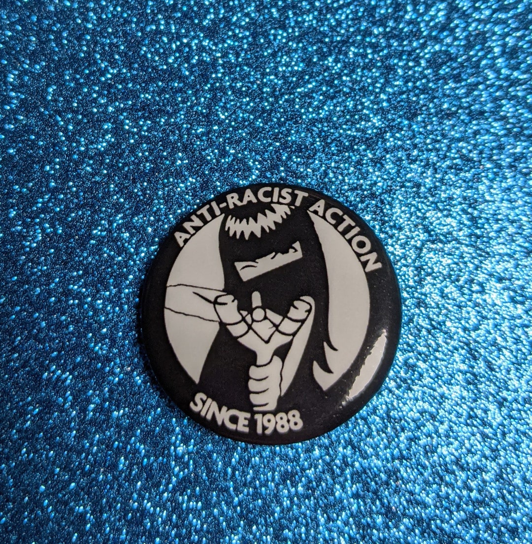 Emily the Strange Inspired Anti Racist Action Button Anti Racism Fight ...