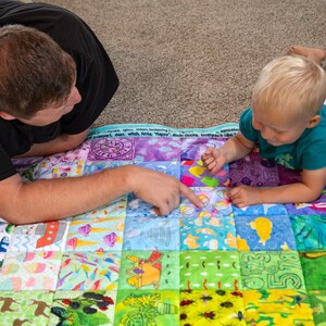 Minky Quilt Panel - Hidden Pictures Eye Spy Quilt Kit for Kids - Easy ...