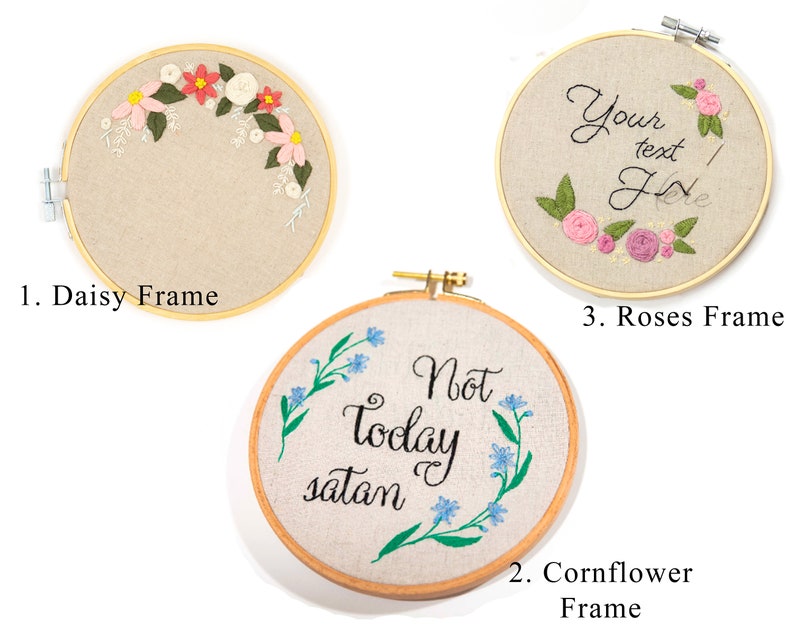 Custom Text Embroidery Kit Text Beginner Embroidery Kit - Etsy
