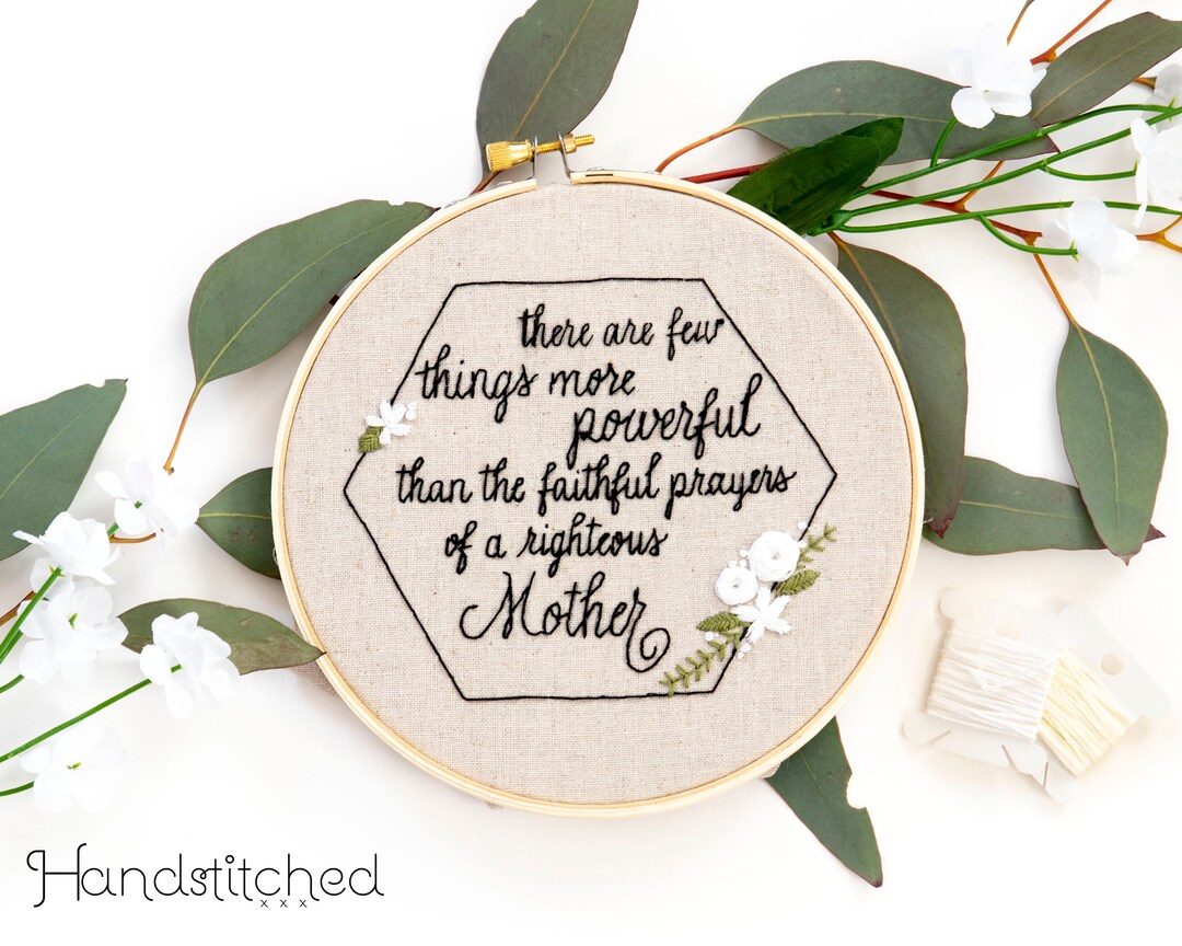 Embroidery Kit for Moms Modern - Handmade Gift for Mom Ideas - Beginner ...