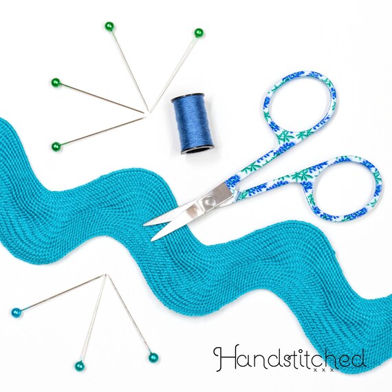 Blue Floral Embroidery Scissors 4 Inch Small Sewing Scissors - Etsy