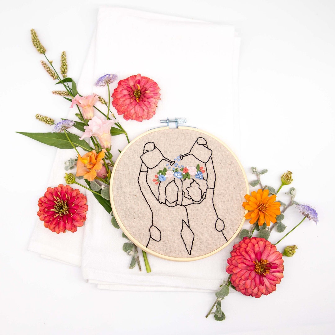 Helping Each Other Grow Mental Health Hand Embroidery Kit for Friends ...