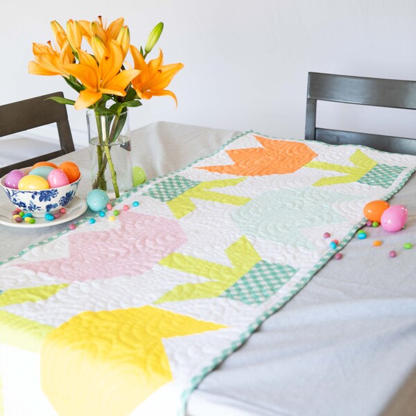 Quilted Easter Table Runner - Etsy