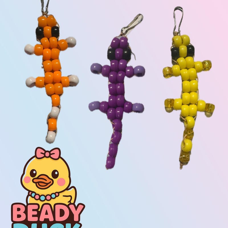 Pony Bead Keychain - Etsy