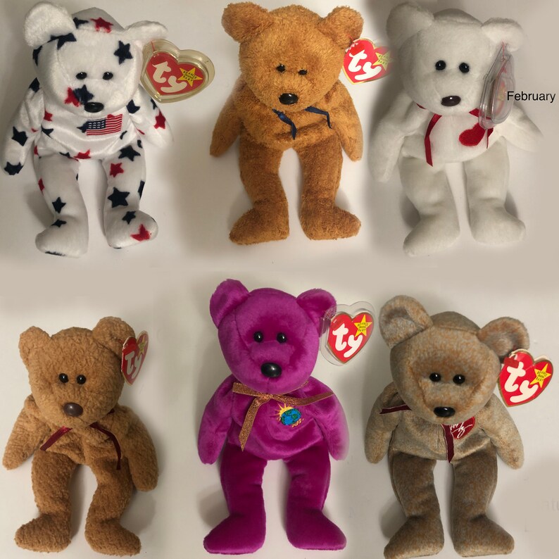 Vintage Ty Beanie Babies Collectible Bear plastic Case Available - Etsy