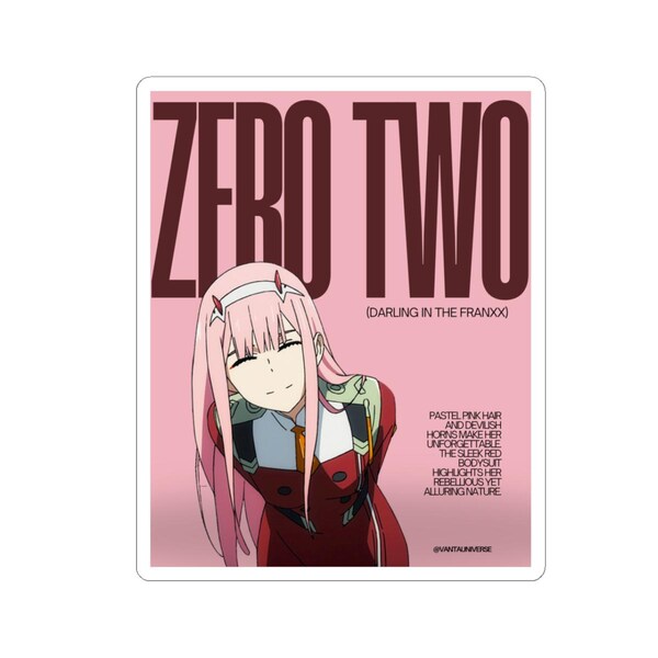 Zero Two Stickers - Etsy