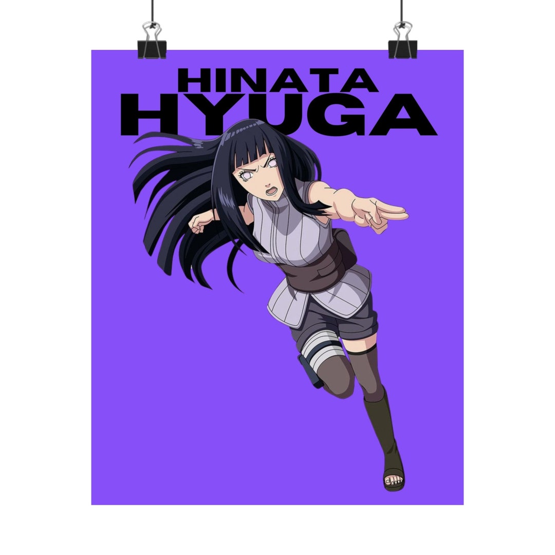Hinata Hyuga Graphic Design Anime Poster - Etsy