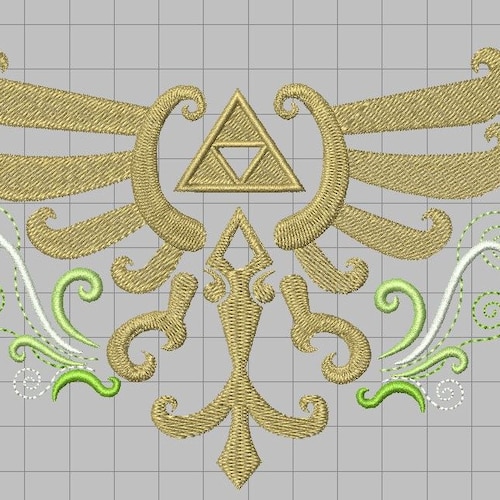 Zelda Machine Embroidery Design Embellished Spirit - Etsy