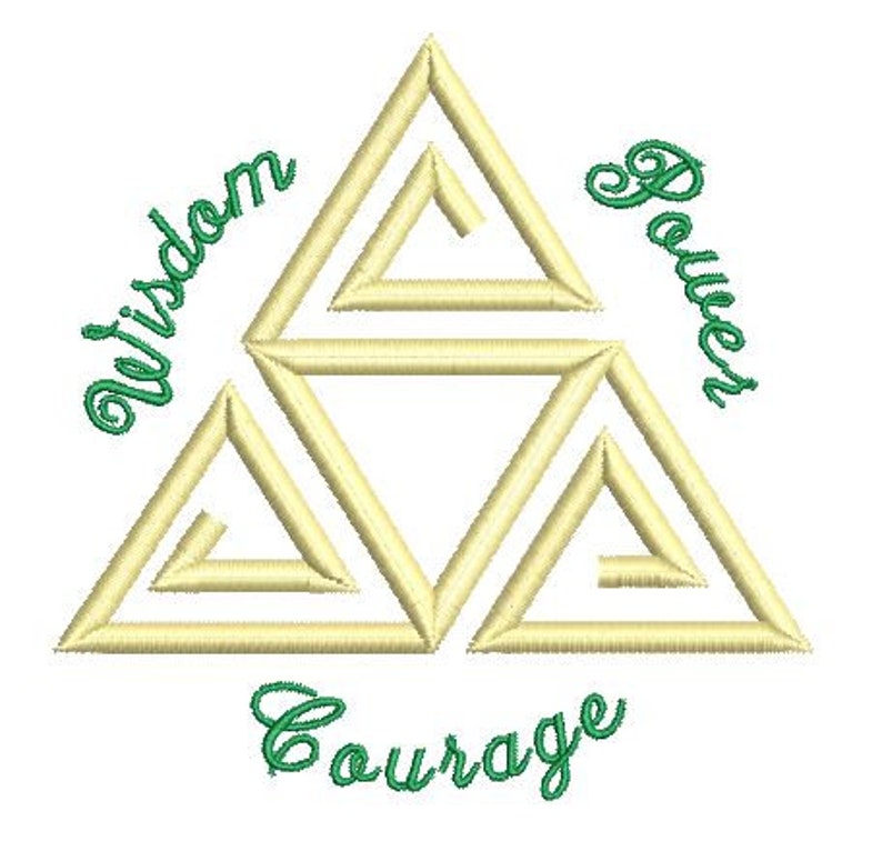 Zelda Machine Embroidery Design - Celtic Triforce 4x4 - Etsy