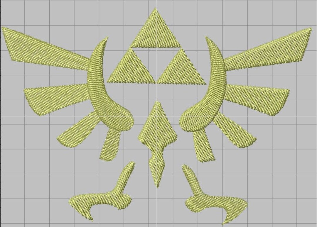 Zelda Machine Embroidery Design - Royal Crest - Etsy
