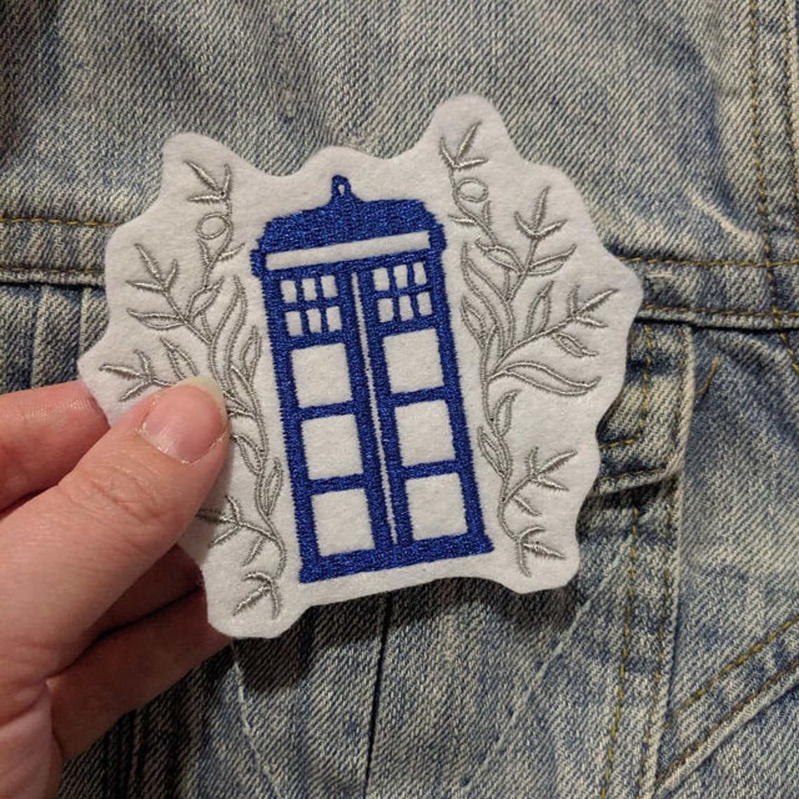 Dr Who Machine Embroidery Design Fancy Tardis 4x4 | Etsy