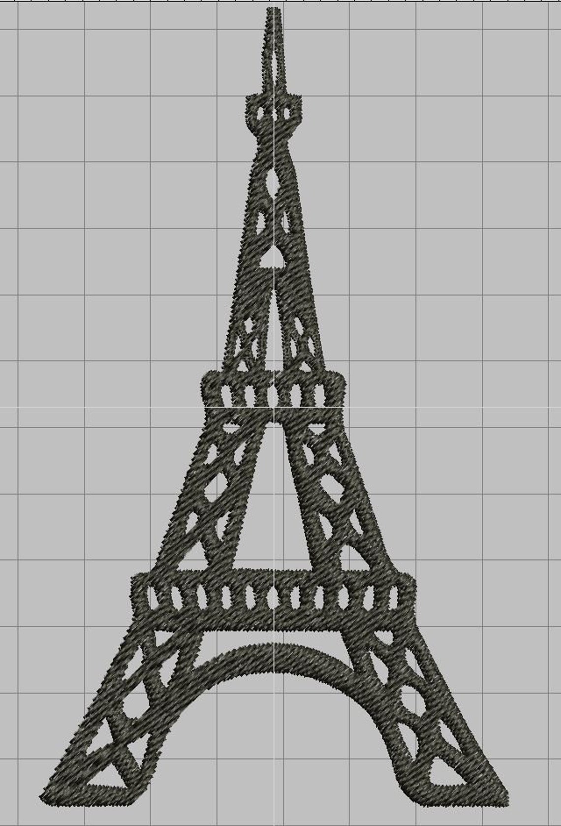 Paris Machine Embroidery Design - Eiffel Tower 3x5 - Etsy