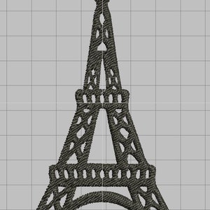 Paris Machine Embroidery Design - Eiffel Tower 3x5 - Etsy