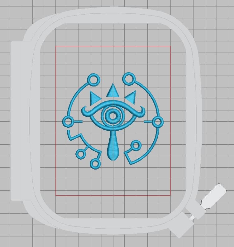 Zelda Machine Embroidery Design - Eye of Truth 4x4 - Etsy