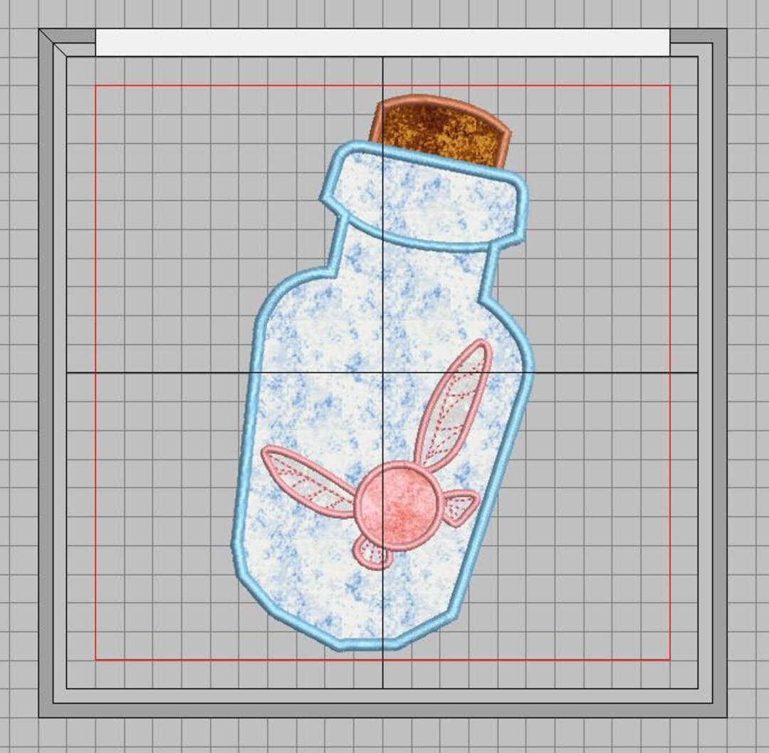 Zelda Machine Embroidery Applique Design - Fairy in a Bottle 8x8 - Etsy