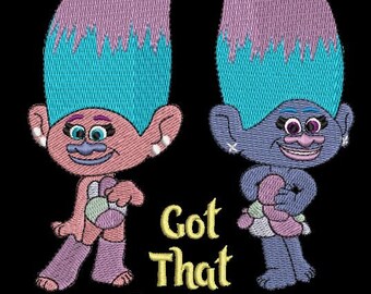 Trolls Machine Embroidery Design Group 5x7 | Etsy UK