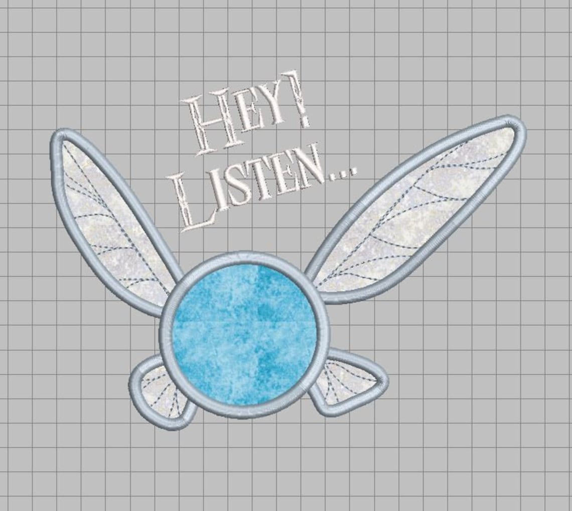 Zelda Machine Embroidery Applique Design - Navi 8x8 - Etsy