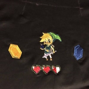 Zelda Machine Embroidery Design - Retro Hearts 4x4 - Etsy