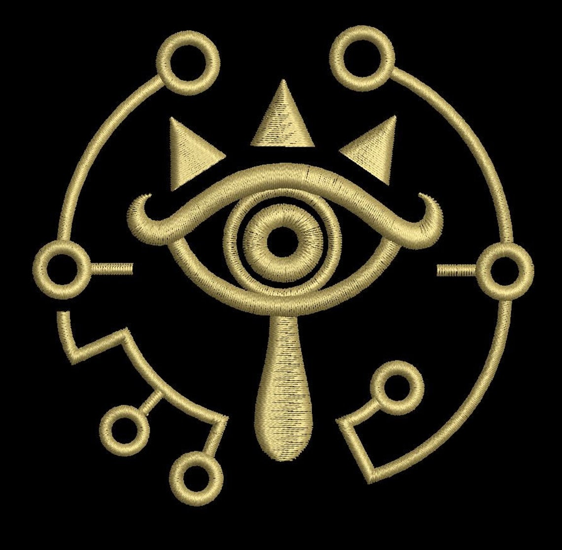Zelda Machine Embroidery Design - Eye of Truth 4x4 - Etsy