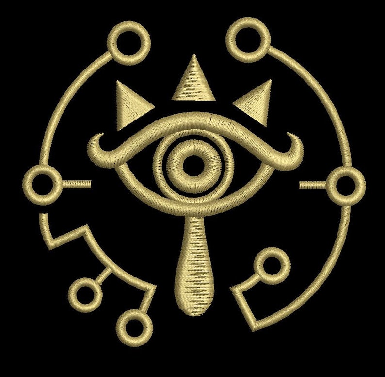 Zelda Machine Embroidery Design - Eye of Truth 4x4 - Etsy
