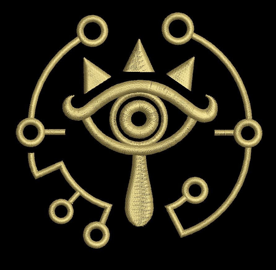 Zelda Machine Embroidery Design - Eye of Truth 4x4 - Etsy