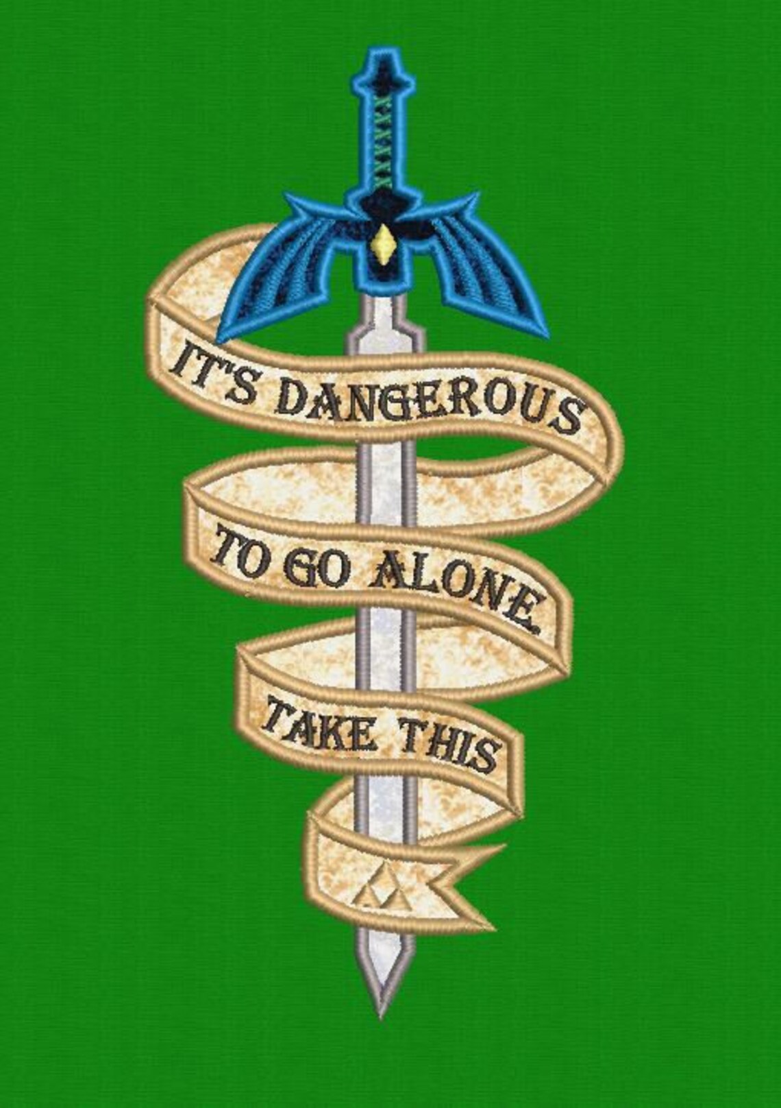 Zelda Machine Embroidery Applique Design - Master Sword 5x7 - Etsy