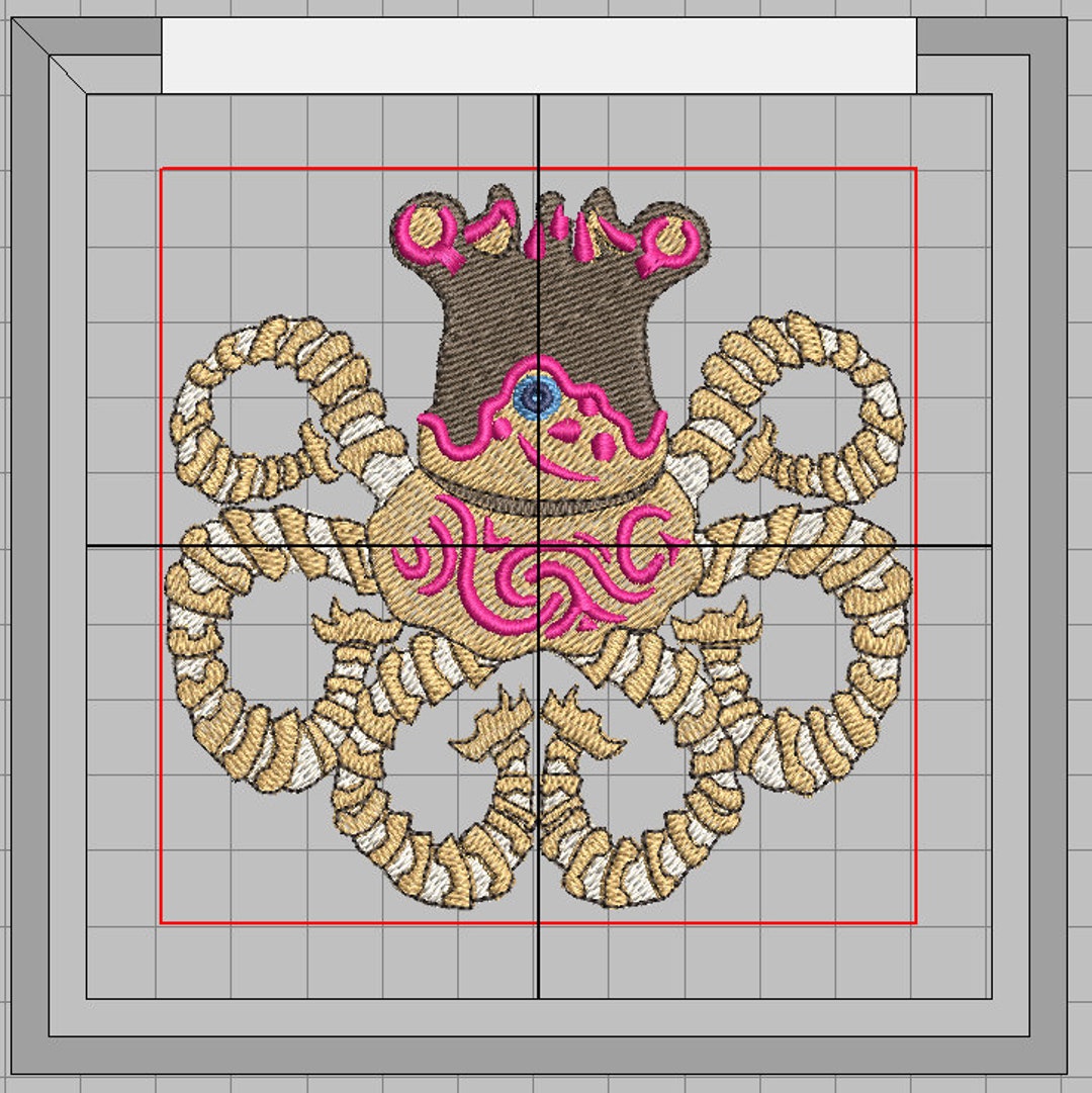 Zelda Machine Embroidery Design - BOTW Guardian 4x4 - Etsy