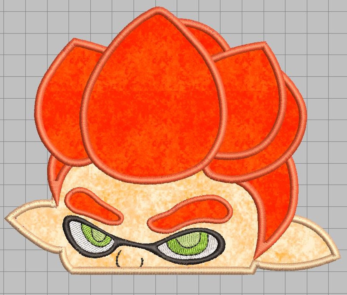 Splatoon Inkling Machine Embroidery Applique Design 5x7 - Etsy